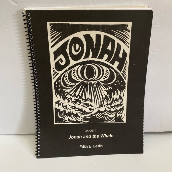 Edith Leslie | Other | Jonah The Whale 2 Books Woodblock Art Every Page ...